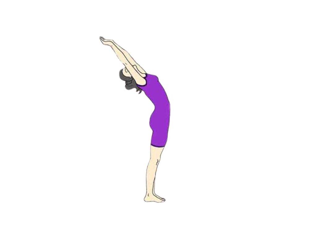 Raised Arms Pose (Hasta Uttanasana) Its Steps and Benefits