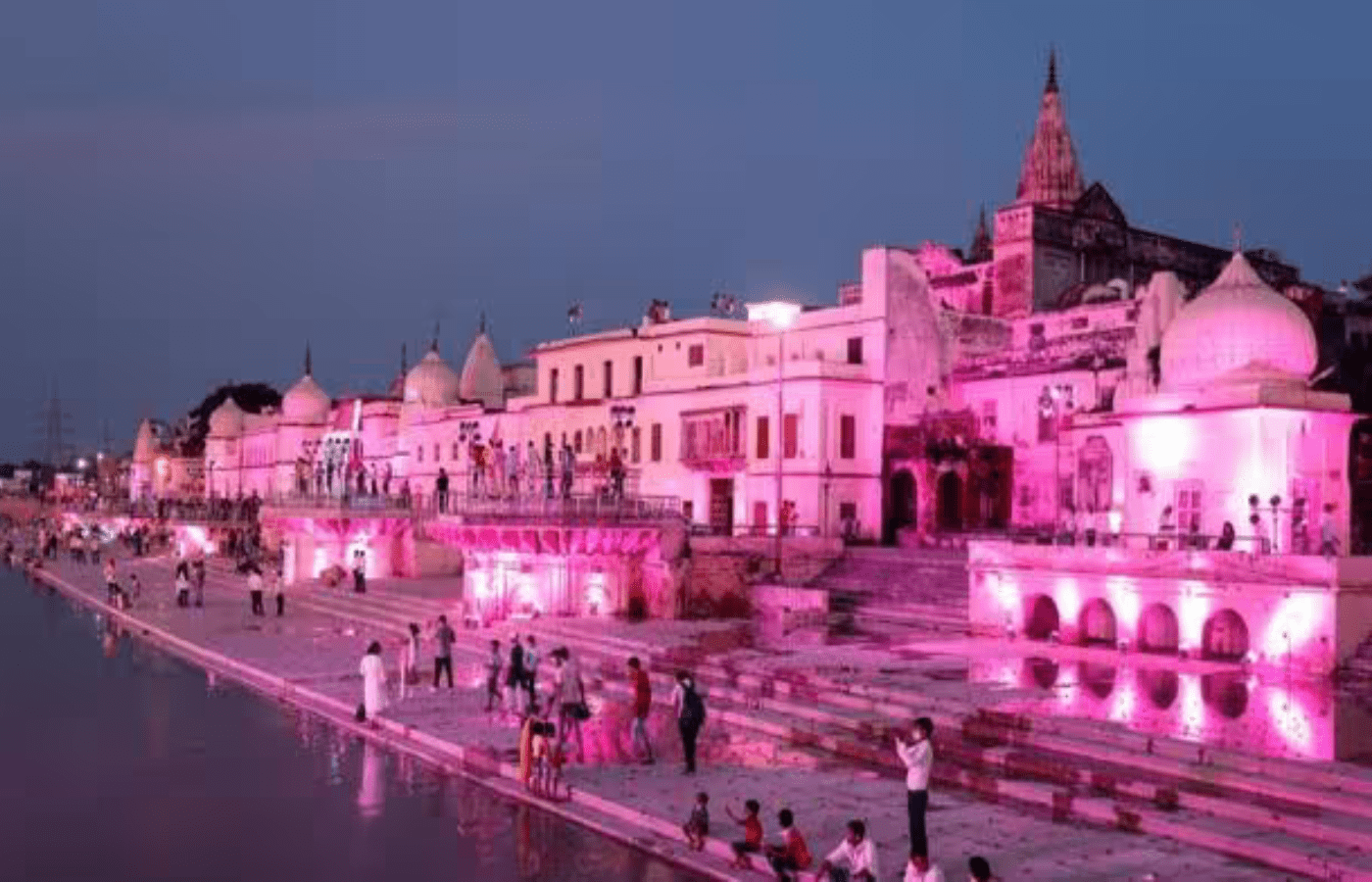 Ayodhya Ram Mandir Night View Photo | HD Wallpaper Download