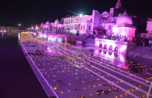 Ayodhya Ram Mandir Night View Photo | HD Wallpaper Download